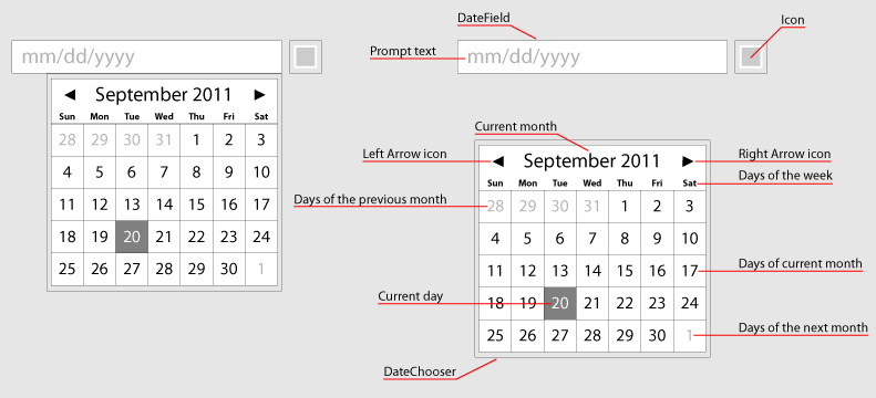 DatePicker UI Control Document